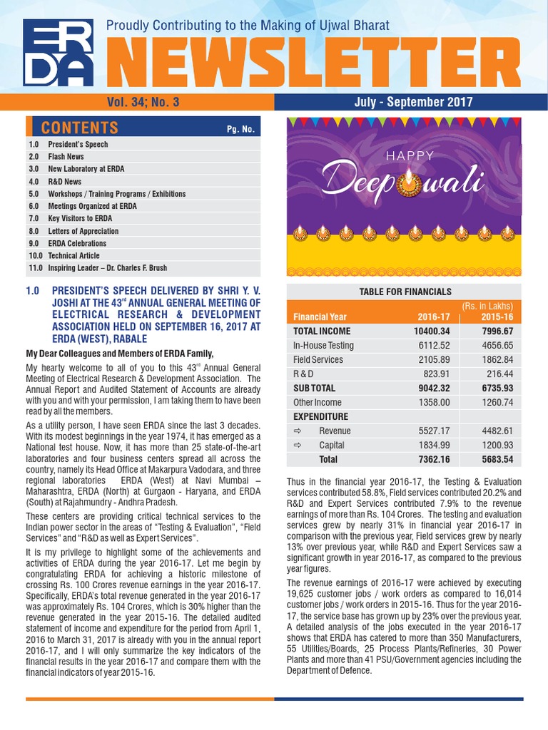 ERDA News Letter | PDF | Capacitor | High Voltage