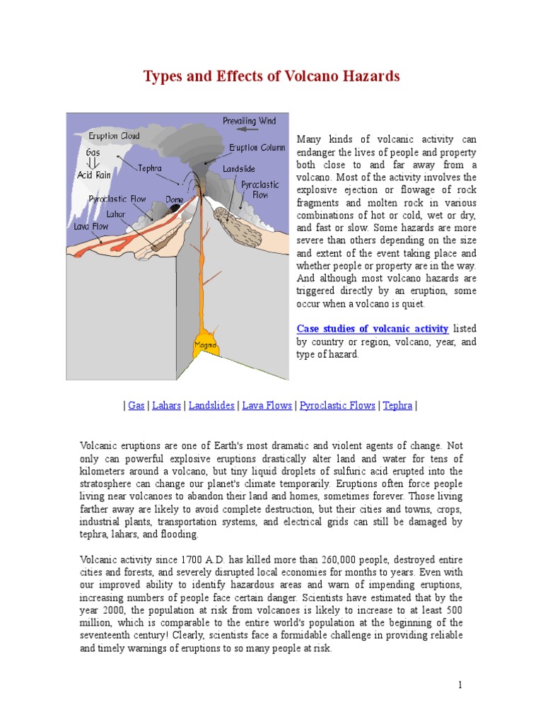Volcanic Hazard 1 | PDF | Volcano | Lava