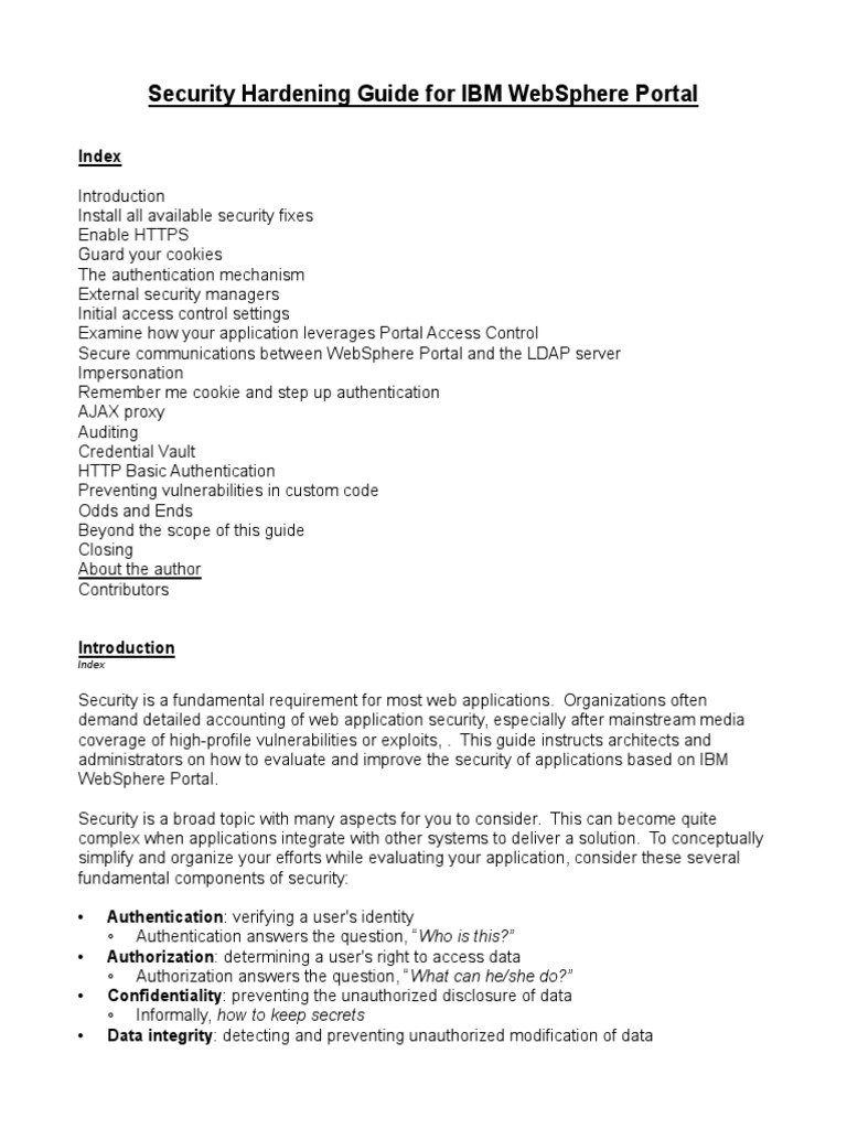 Security Hardening Guide | PDF | Http Cookie | Transport Layer Security Security Hardening Guide | PDF | Http Cookie | Transport Layer Security