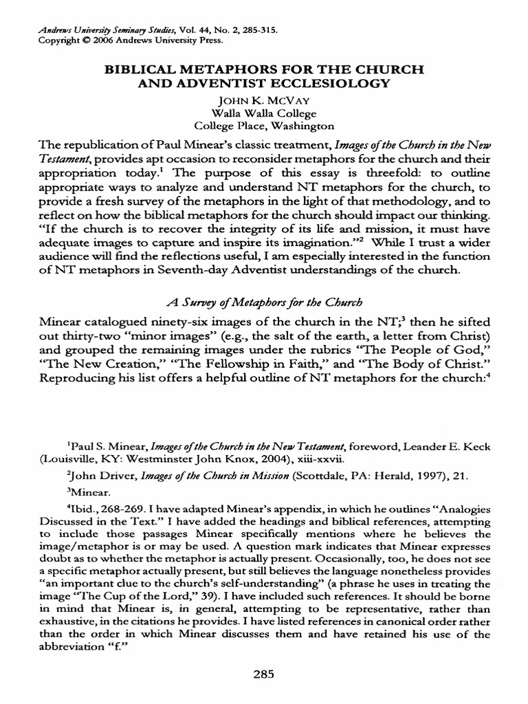 Biblical Metaphors.pdf | Epistle To The Ephesians | Paul The Apostle
