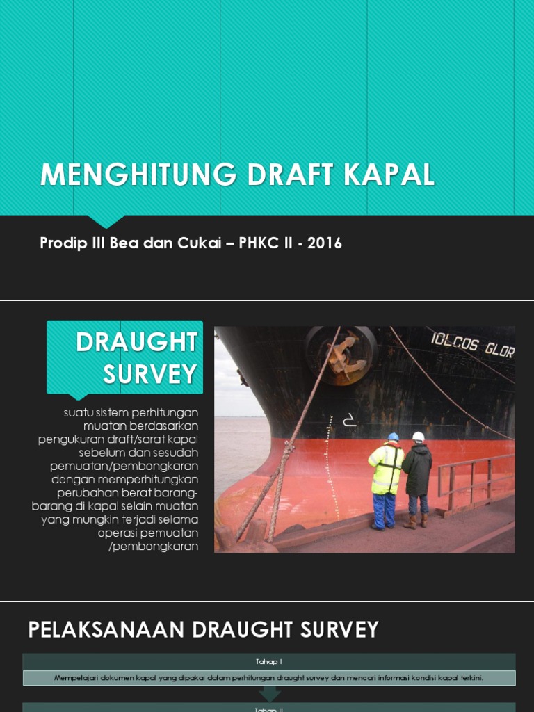 Menghitung Draft Kapal | PDF