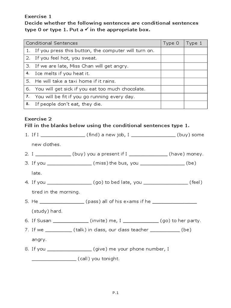 First Conditional | PDF