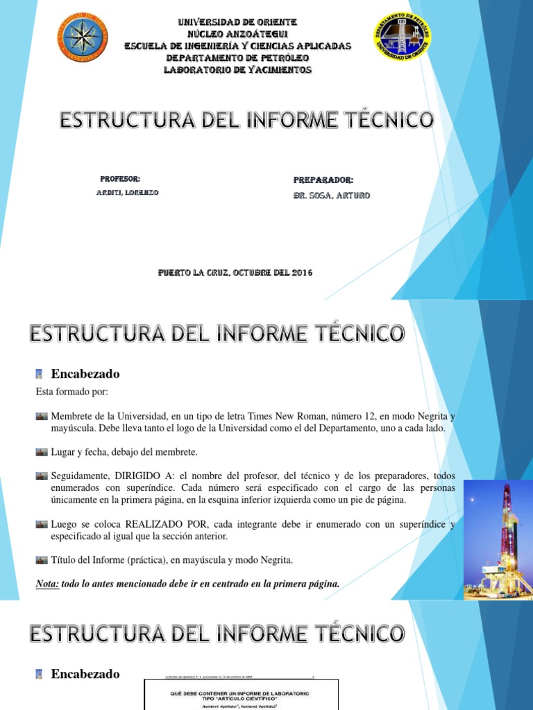 Estructura Del Informe Técnico | PDF | Teoría | Science