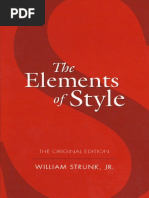 The Elements of Style by Strunk and White | PDF | Comma | Grammar