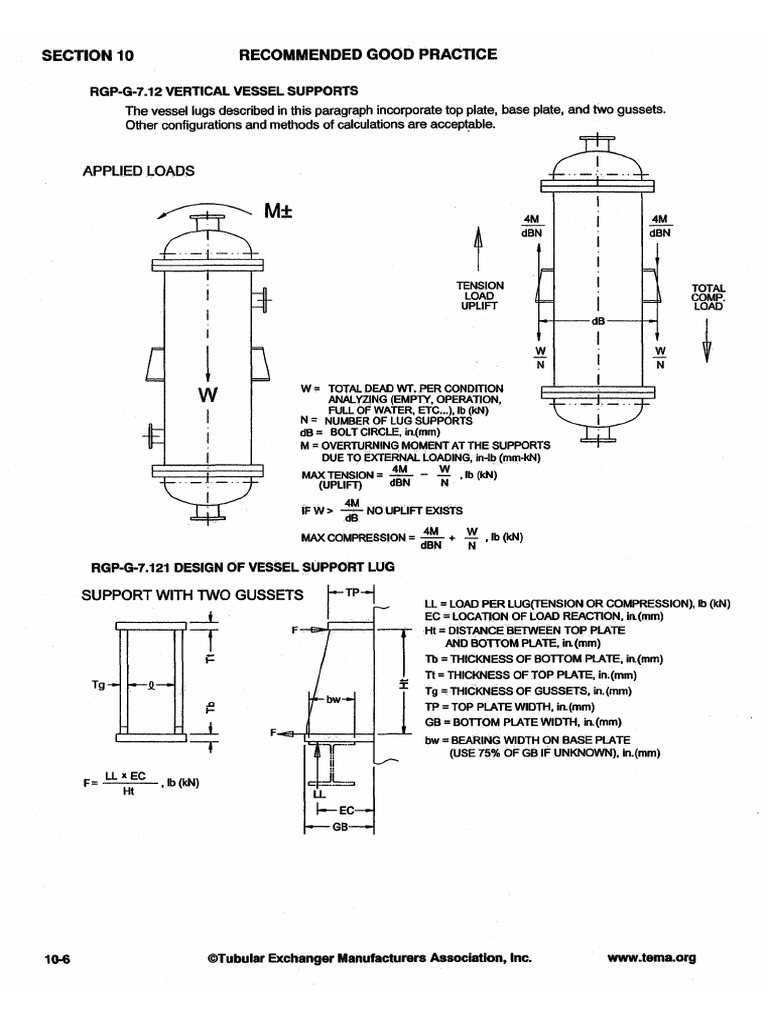 Lifting Lug Design by TEMA PDF | PDF