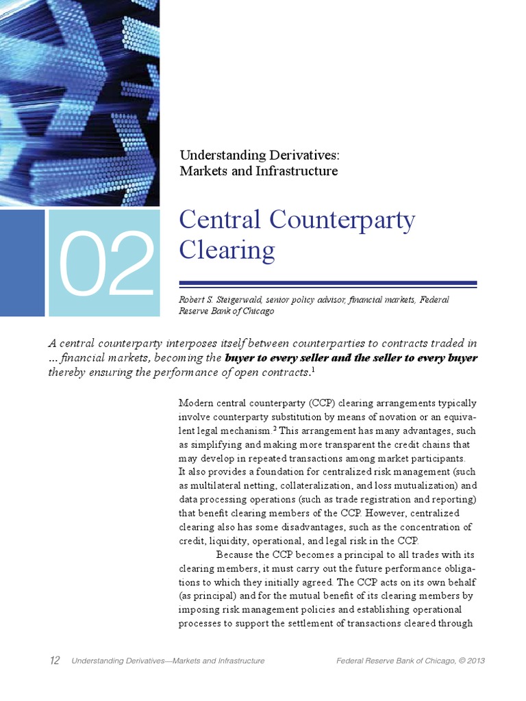Understanding Derivatives Chapter 2 Central Counterparty Clearing PDF ...