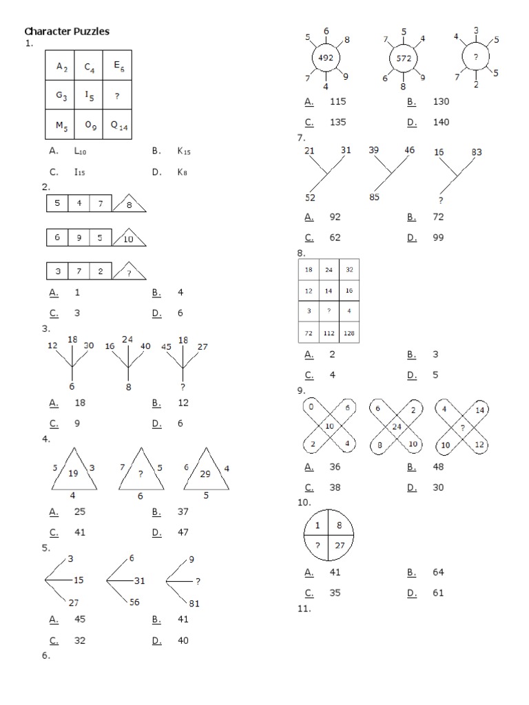 Insert The Missing Character 4 | PDF