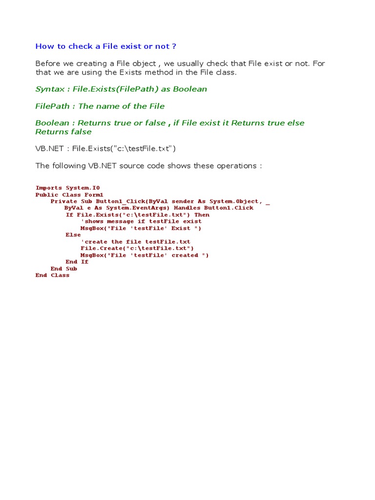 Before We Creating A File Object, We Usually Check That File Exist or ...