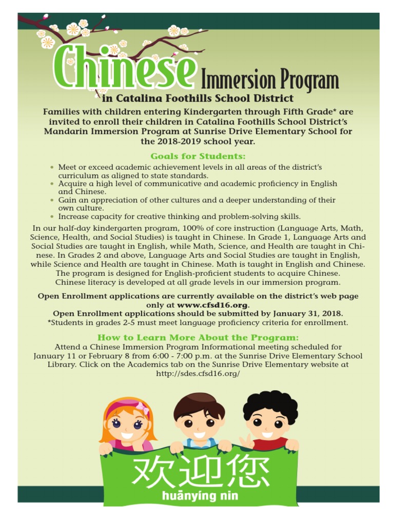 Chinese Immersion | PDF