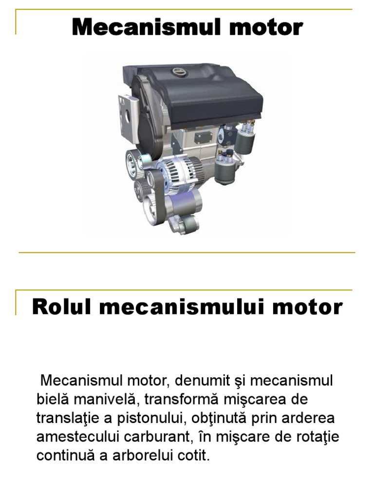 Mecanismul Motor | PDF