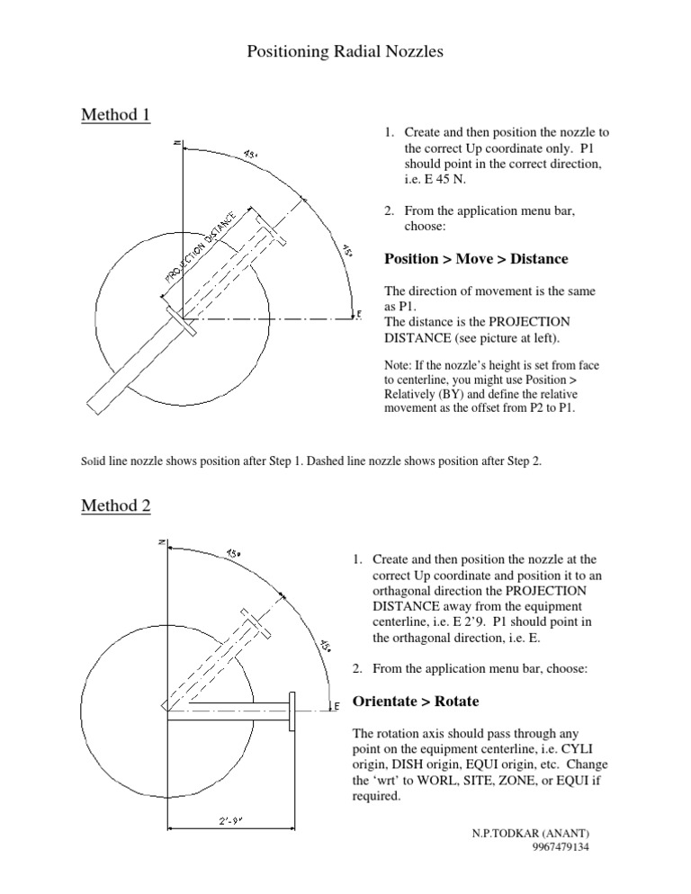 Positioning Radial Nozzles | PDF | Classical Mechanics | Mechanics
