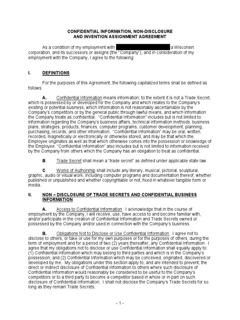 NDA | PDF | Trade Secret | Non Disclosure Agreement