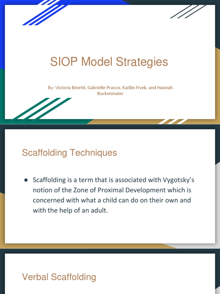 Siop Strategies | PDF | Reading Comprehension | Learning