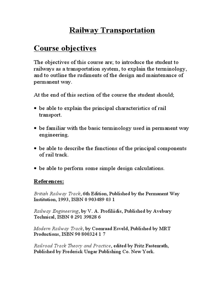 Rail PDF | PDF | Rail Transport | Track (Rail Transport)