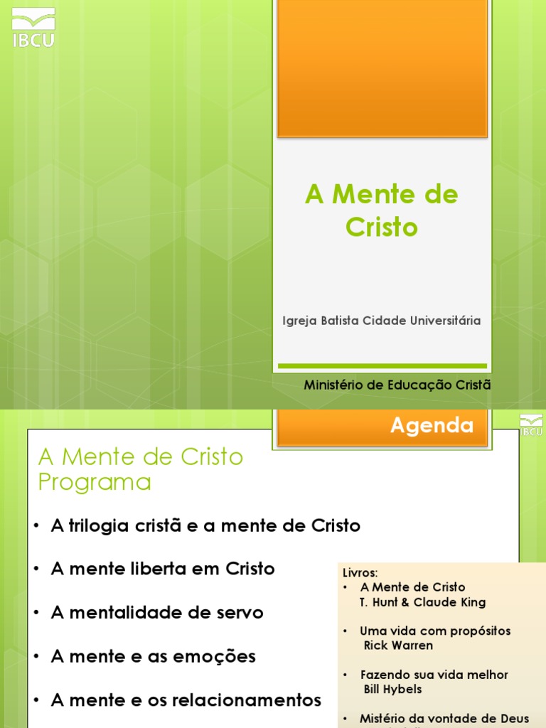 A Mente de Cristo - Slides PDF | PDF | Pecado | Jesus
