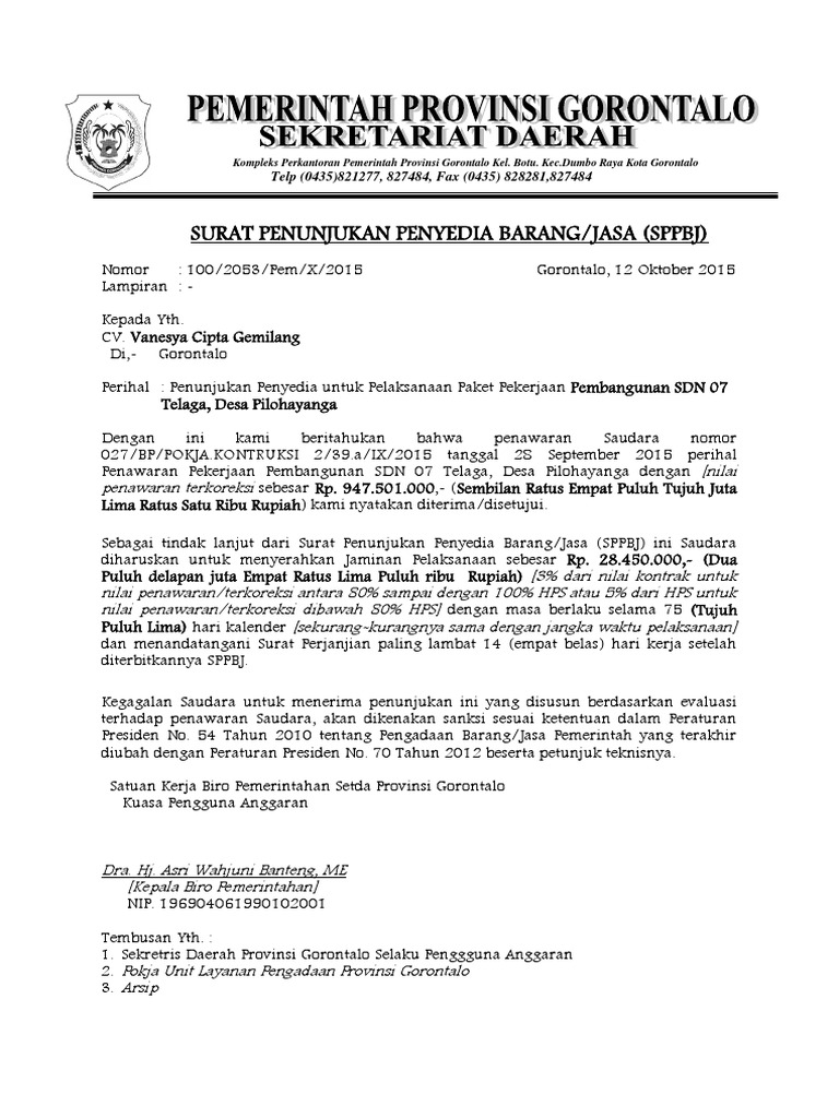 SPBJ | PDF | Bisnis | Pengelolaan Keuangan & Uang