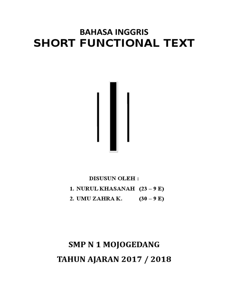 Contoh Short Functional Text 11 | PDF