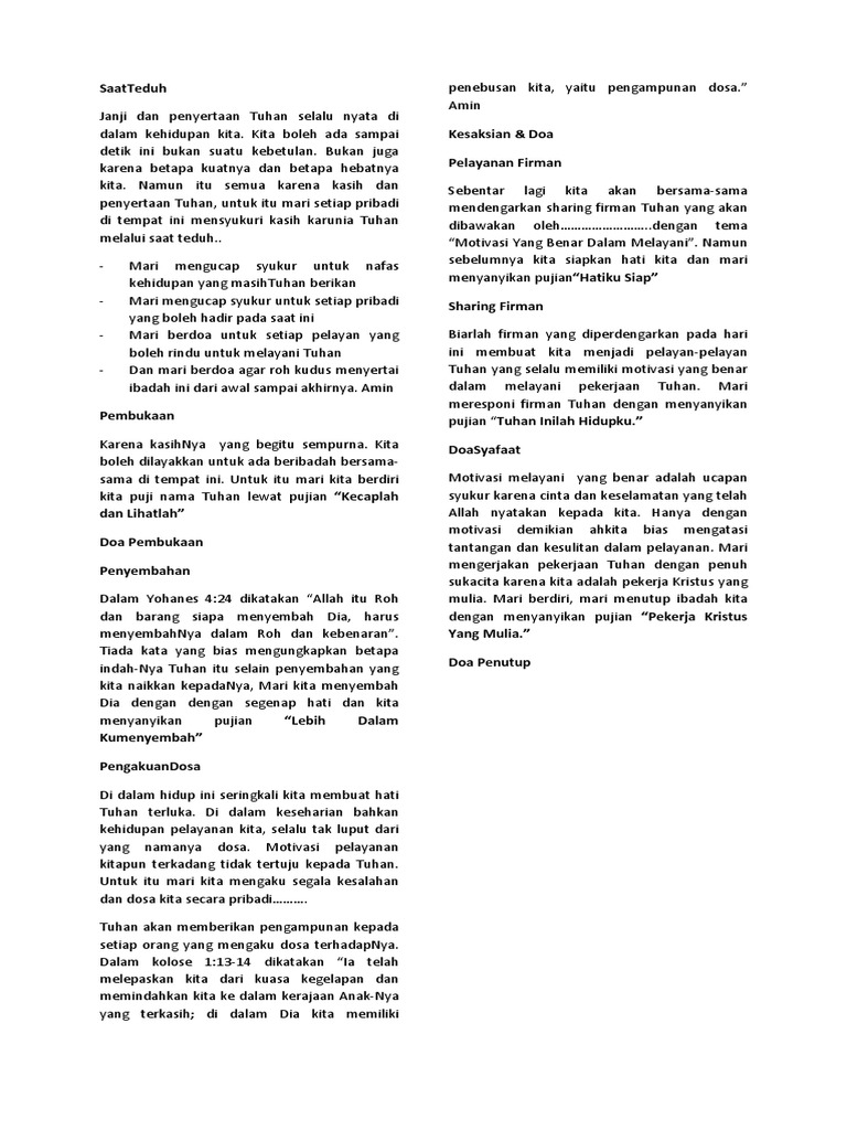 Liturgi (1) Lpmi | PDF