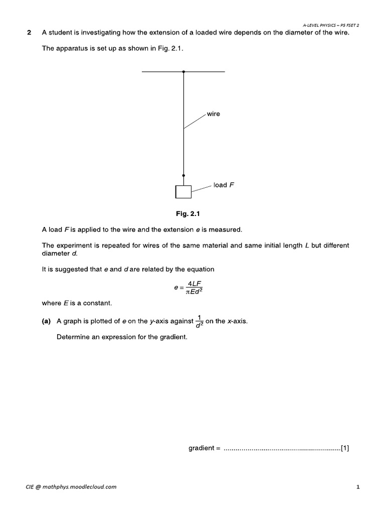 A-Level Physics - P5 Fset 2 | PDF