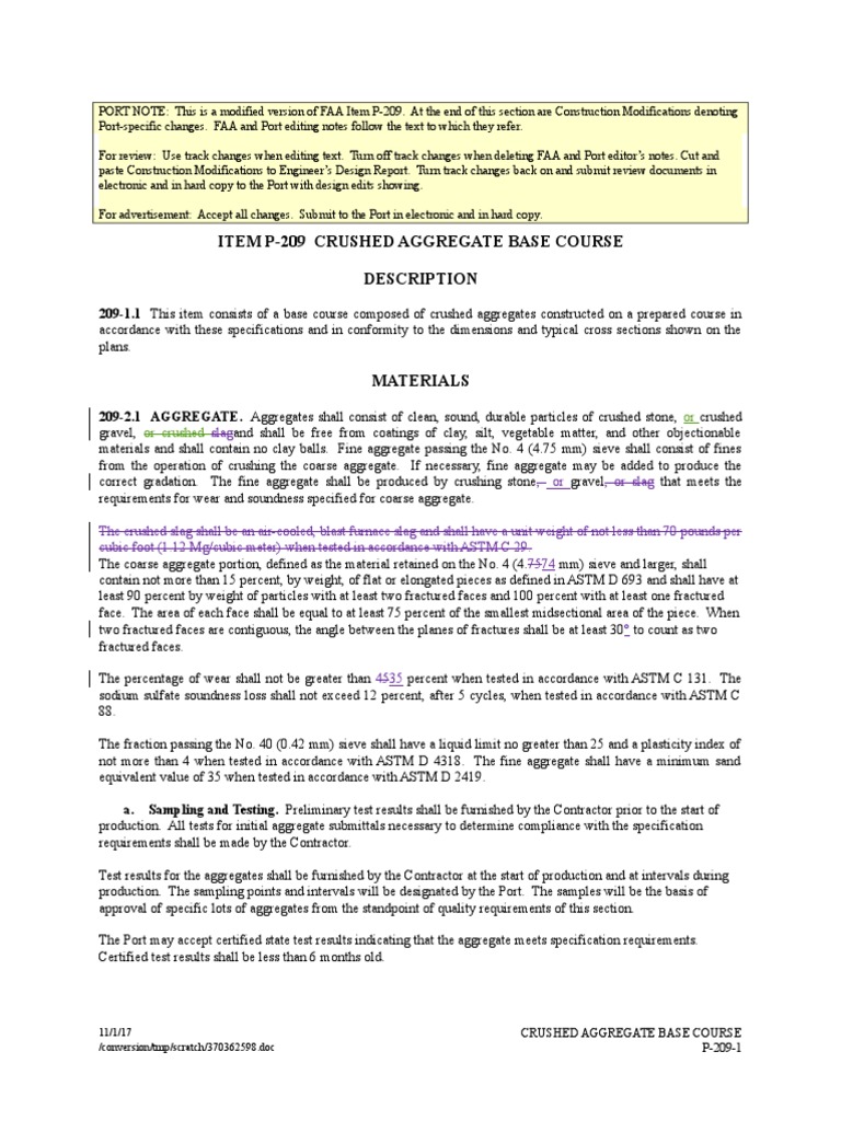 P 209 | PDF | Construction Aggregate | Calibration