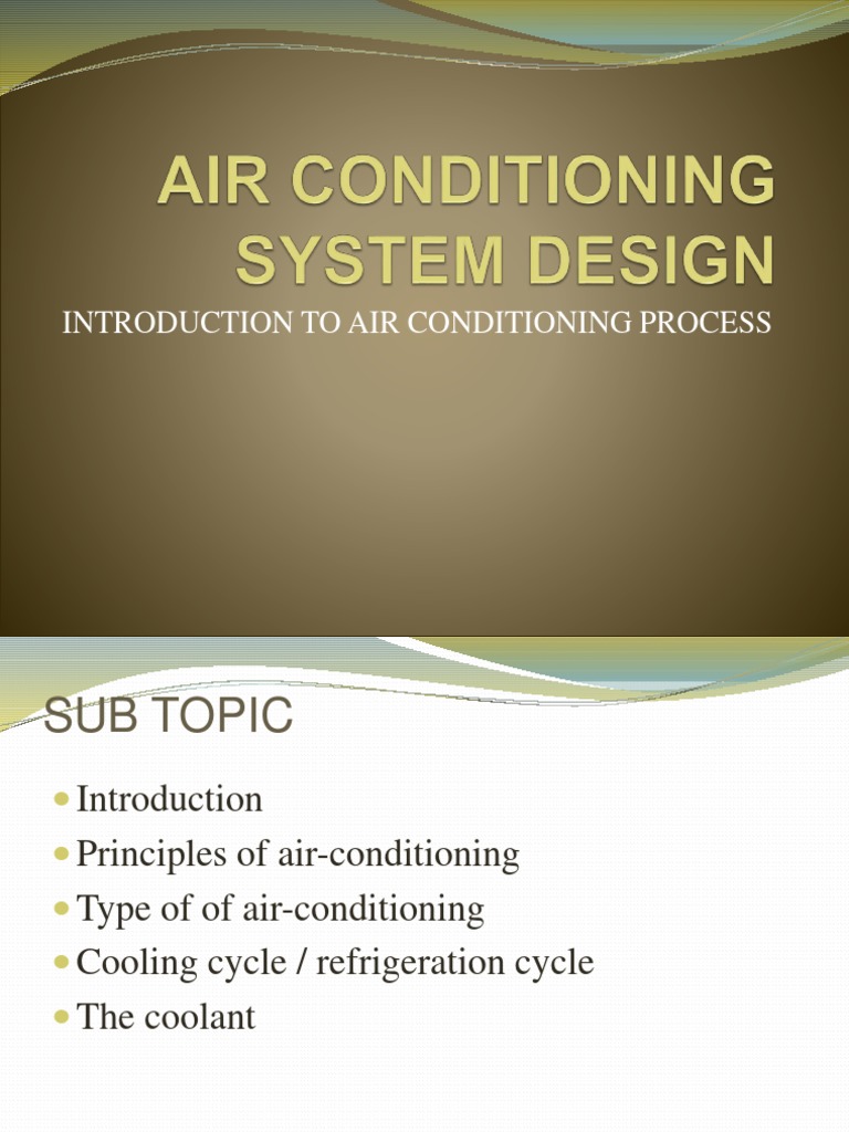 Air Conditioning System 1 | PDF | Air Conditioning | Hvac