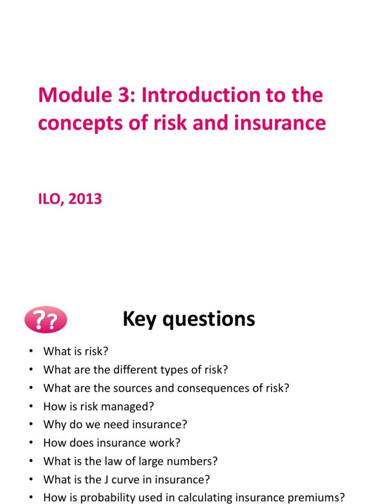 Module 3: Introduction To The Concepts of Risk and Insurance | PDF ...