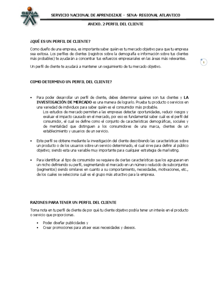 Qué Es Un Perfil de Cliente | Cliente | Business