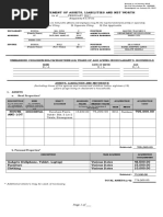 SALN Sample Form for Public Officials | PDF | Net Worth | Money