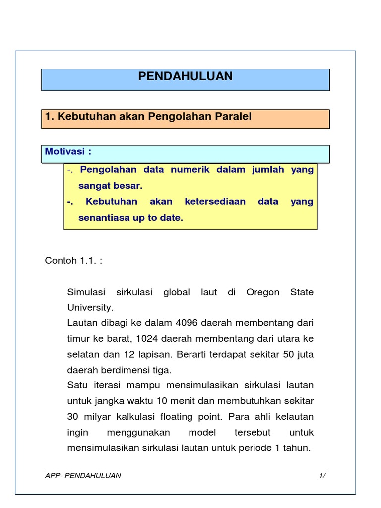 Algoritma Paralel | PDF