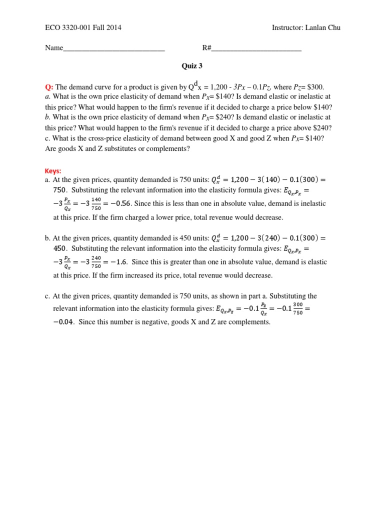 Quiz Ch3 With Keys | PDF