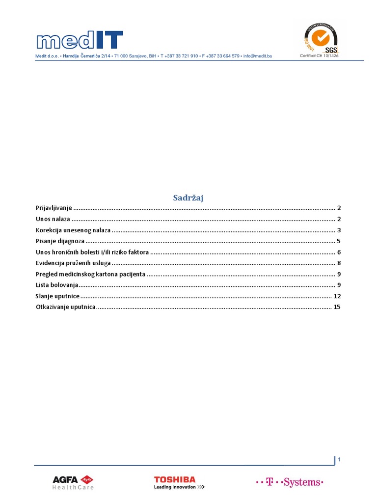 Uputstvo - Doktori | PDF