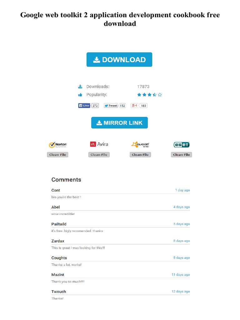 Google Web Toolkit 2 Application Development Cookbook | PDF | Application Software | Java ...
