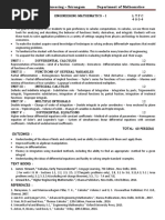 R22 B.Tech. CSE (AIML) I Year Syllabus | PDF | Eigenvalues And ...