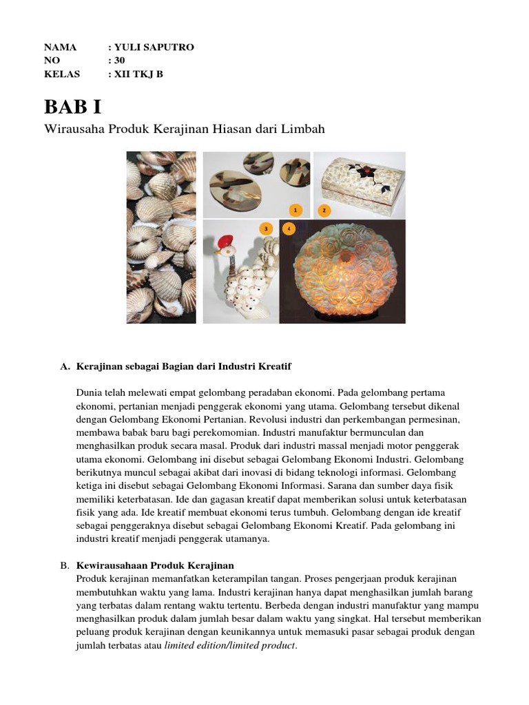 Rangkuman KWU BAB 1 | PDF