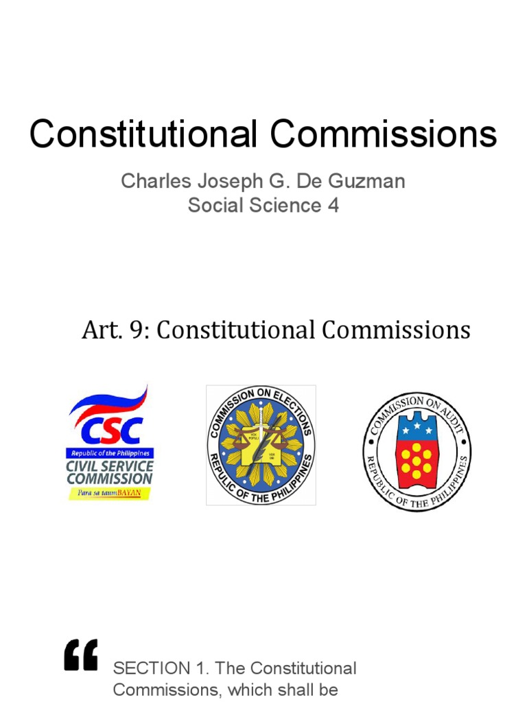 Constitutional Commissions | PDF | Elections | Electoral Fraud