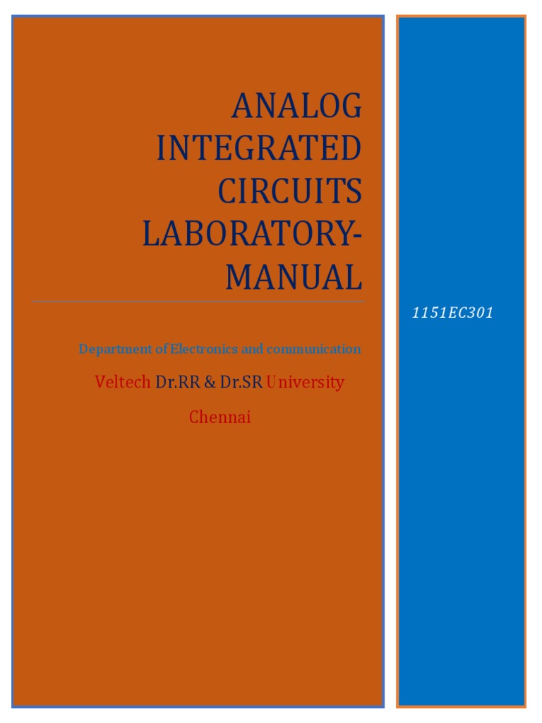 Analog Integrated Circuits Lab Manual | PDF | Electronic Oscillator ...