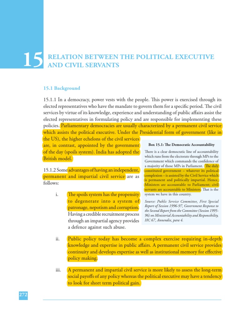 Civil Service & Political Dynamics | PDF | Civil Service | Government ...