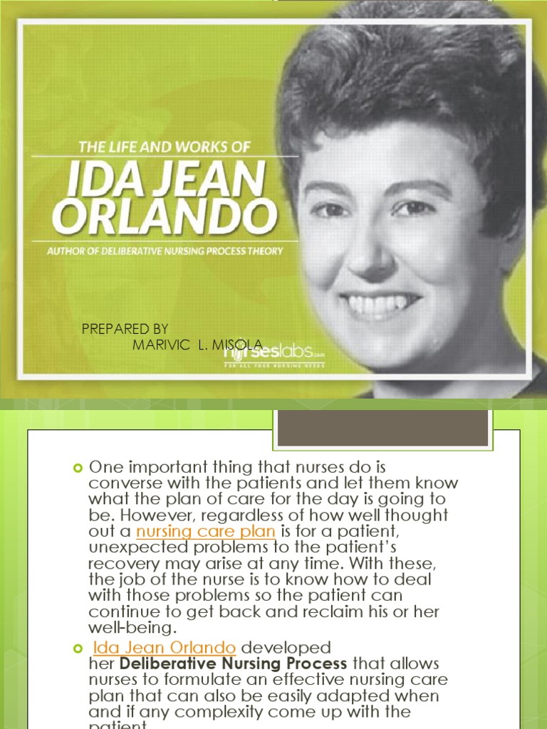 Ida Jean Orlando | PDF | Nursing | Neuroscience