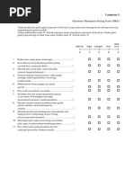 Lampiran 1 Kuesioner Penilaian Derajat Dismenore | PDF