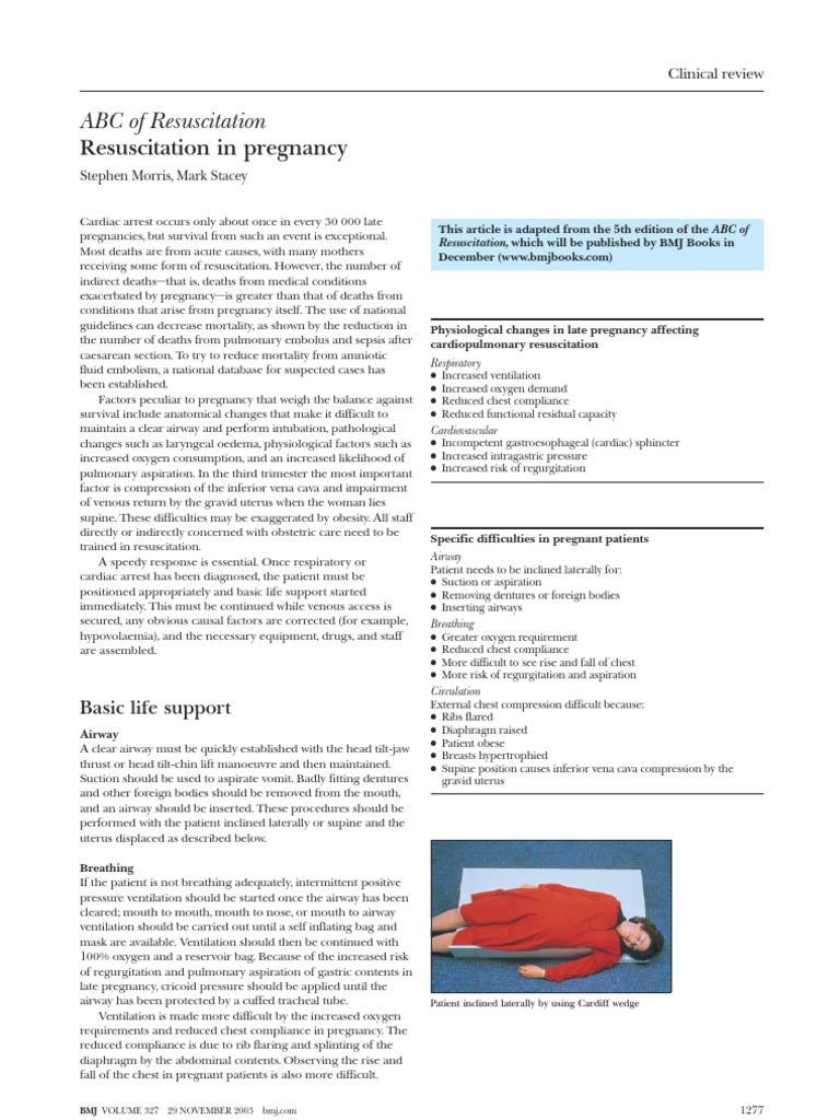 CPR in Pregnancy 2 | Cardiopulmonary Resuscitation | Thorax