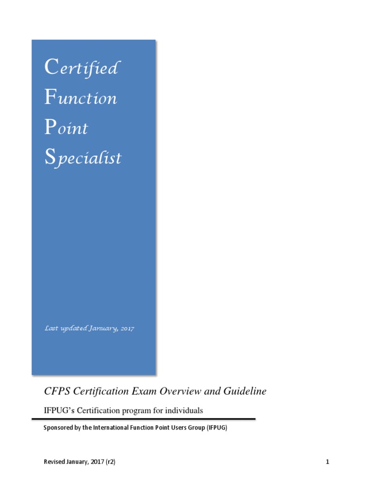 CFPS CFPP ENG Overview Guidelines | PDF | Test (Assessment ...