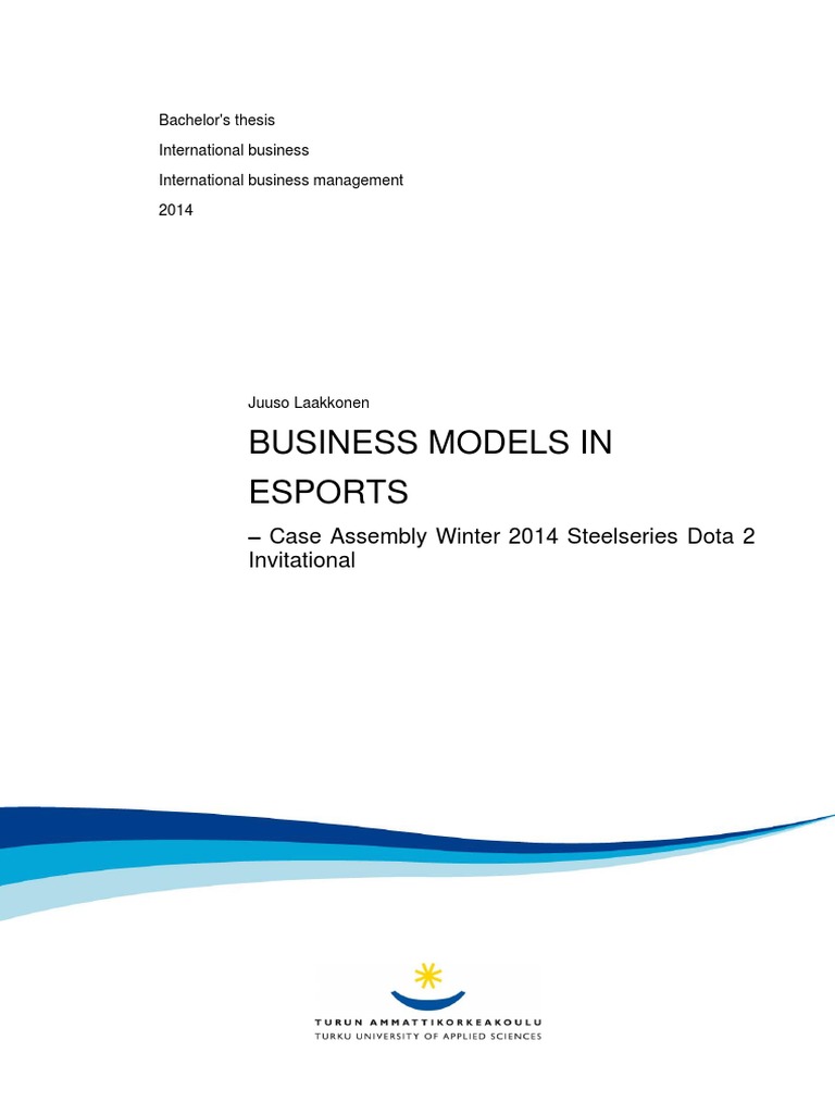 E Sports Business Model PDF | PDF | Business Model | Business