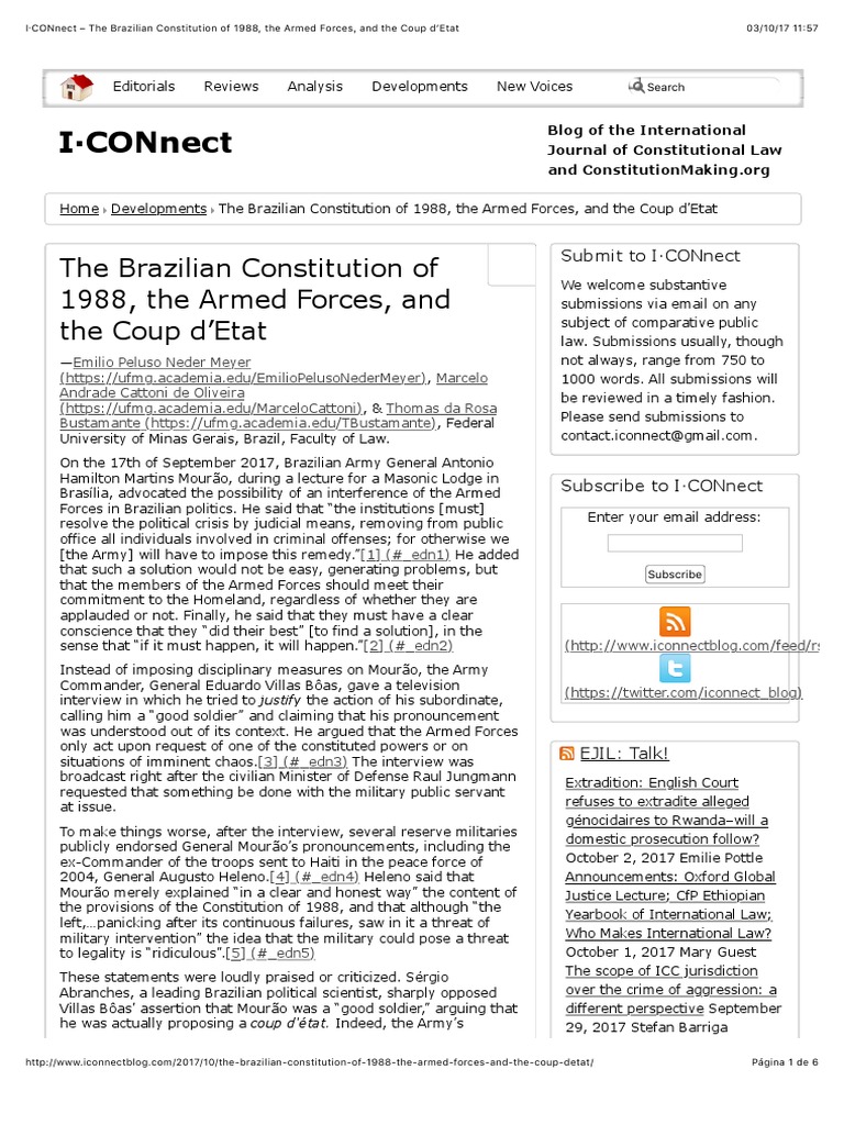 The Brazilian Constitution of 1988 The A PDF | PDF | Brazil | Constitution