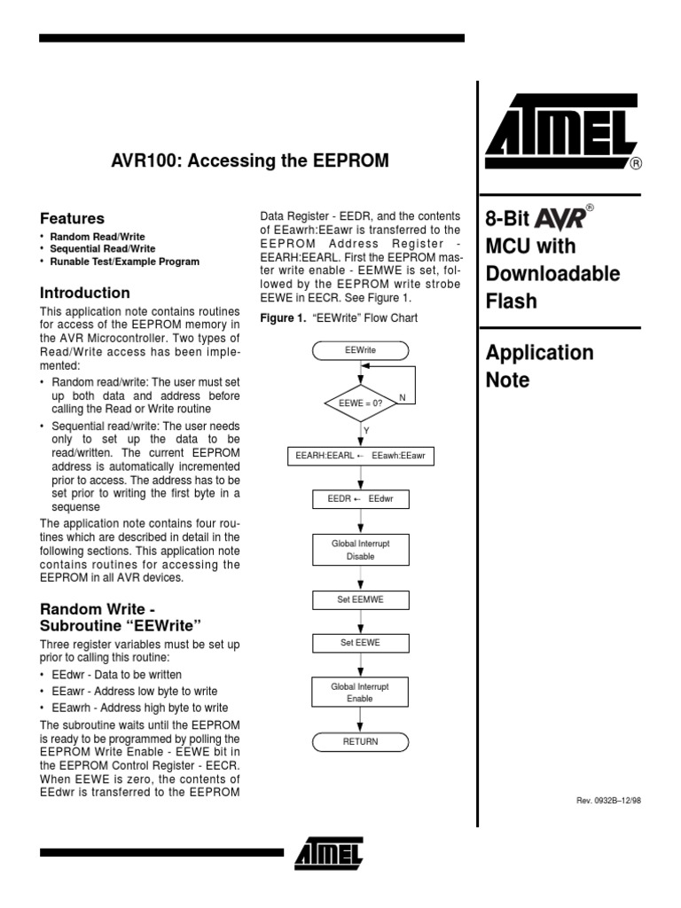 Accessing The EEPROM | PDF | Subroutine | Microcontroller