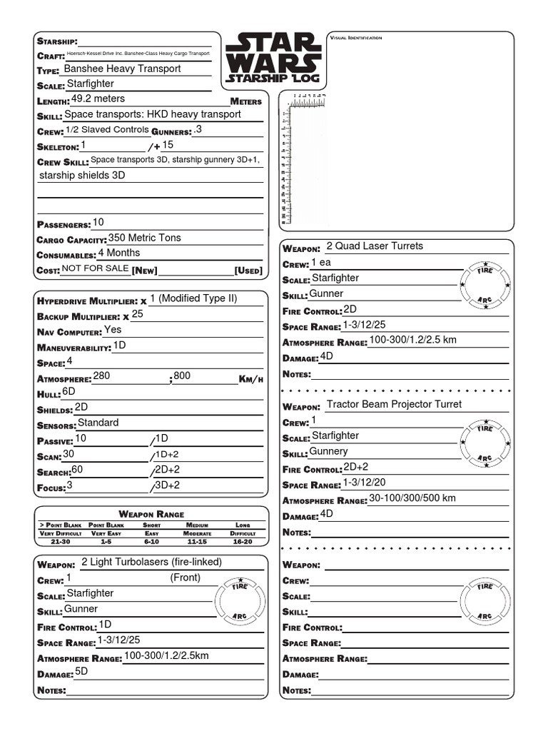 WEG Starship Log | PDF | Military Equipment | Armed Conflict
