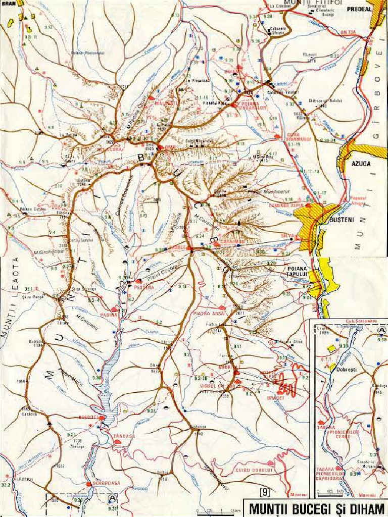 Harta Muntilor Bucegi 4 | PDF