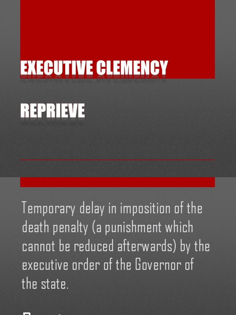 Executive Clemency | Pardon | Parole