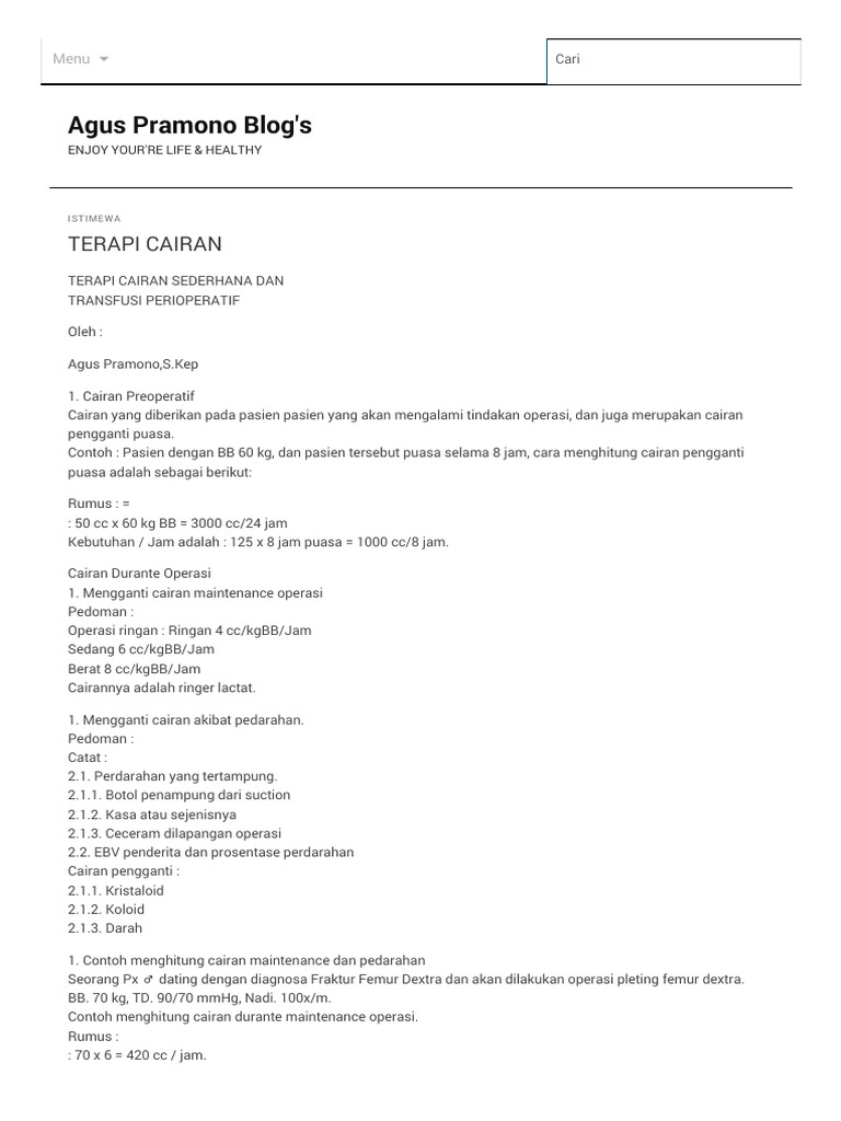 Agus Pramono Blog's - ENJOY YOUR'RE LIFE & HEALTHY | PDF