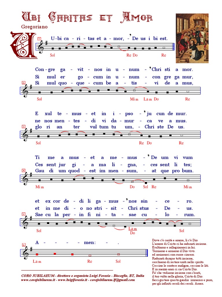 Ubi Caritas Et Amor PDF | PDF