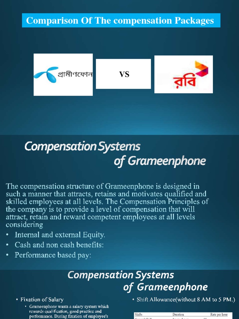 Comparison of The Compensation Packages | PDF | Business | Career & Growth